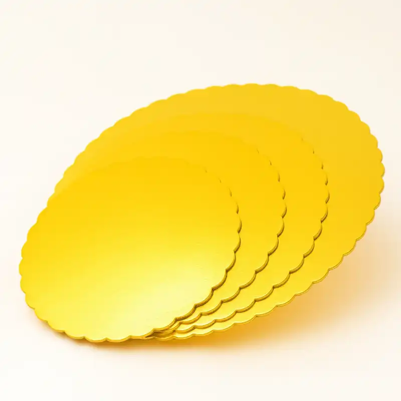 Bases Redondas Doradas para Pastel | Impecable Soporte de 10 a 40 cm