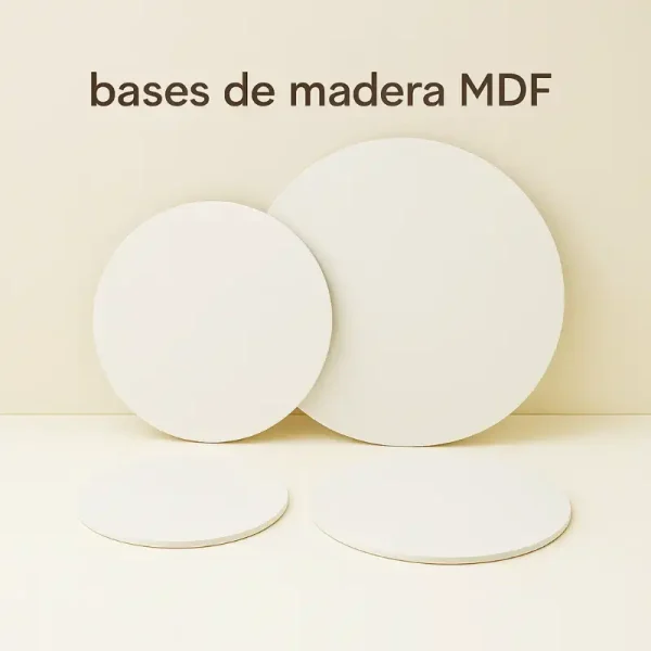 Comprar Bases de Madera MDF para Pastel | Soporte Impecable 20–35 cm