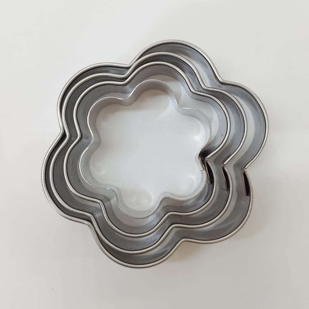 Set 4 Cortadores Flor de Acero Inoxidable de 2cm de alto | Comprar en Quito
