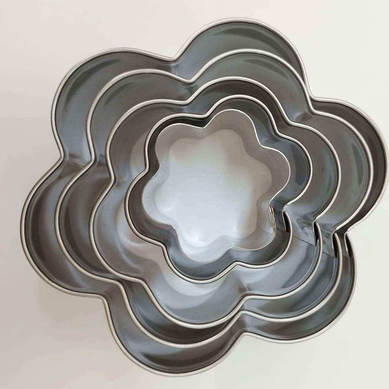 Set 5 Cortadores Flor de Acero Inoxidable de 4cm de alto | Comprar en Quito