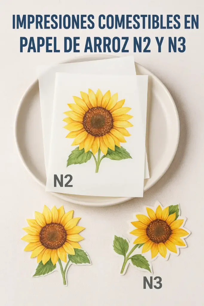 Impresiones comestibles en papel de arroz N2 y N3 - Mr. Mold Shop