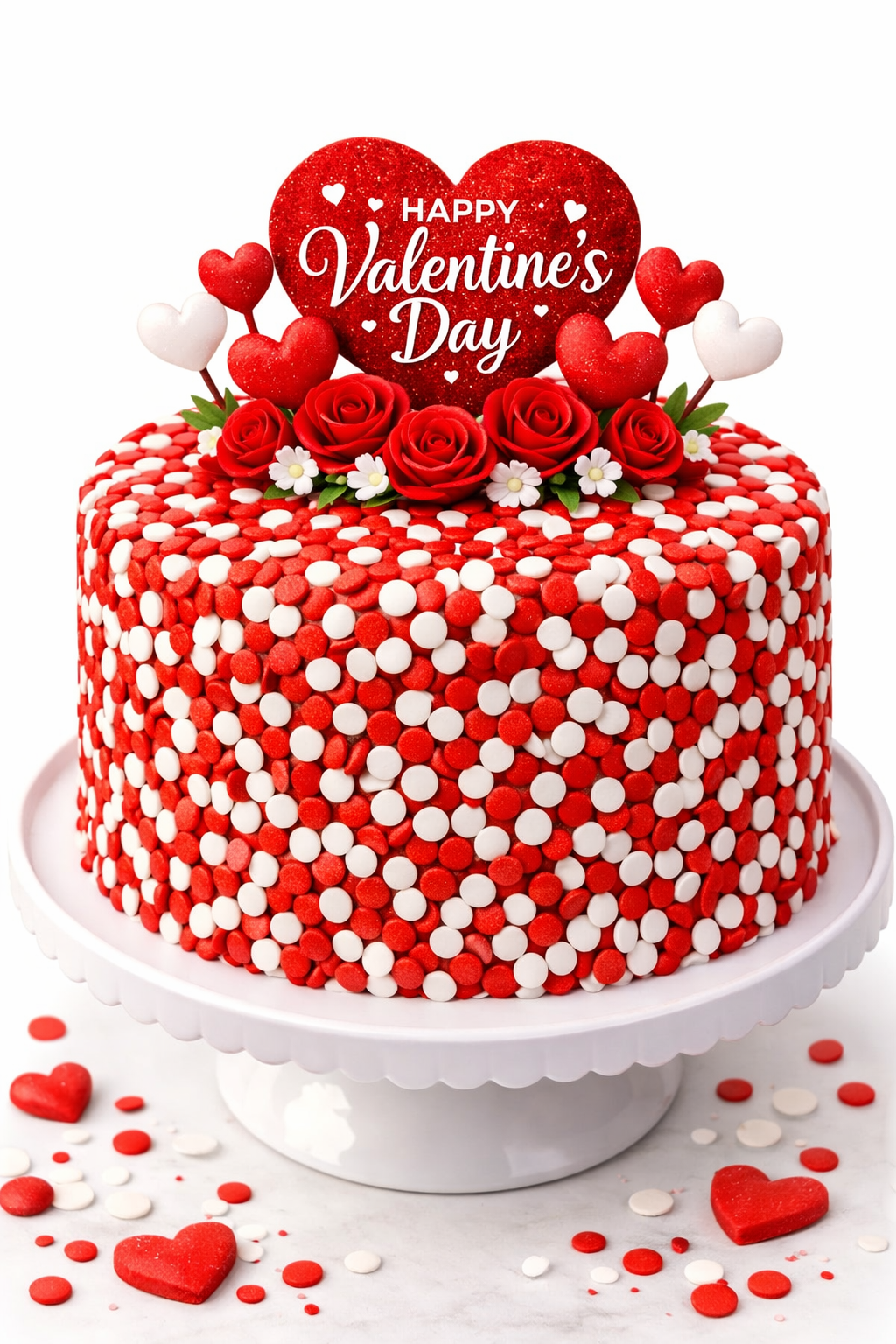 Confetil Comestible Blanco y Rojo ️ – Decoración San Valentín | Quito ...