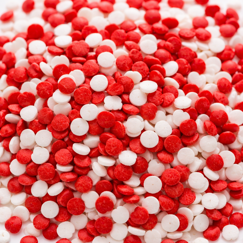 Confetil Comestible Blanco y Rojo ️ – Decoración San Valentín | Quito ...